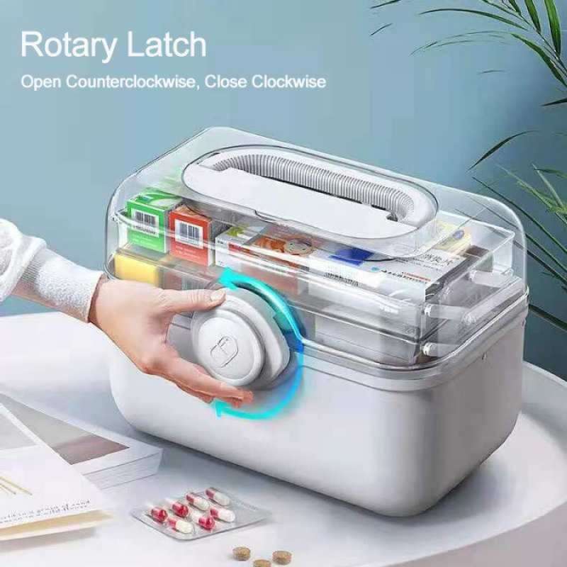 Promo Kotak Tempat Penyimpanan Obat Obatan P3k Multi Layer Medicine Box ...