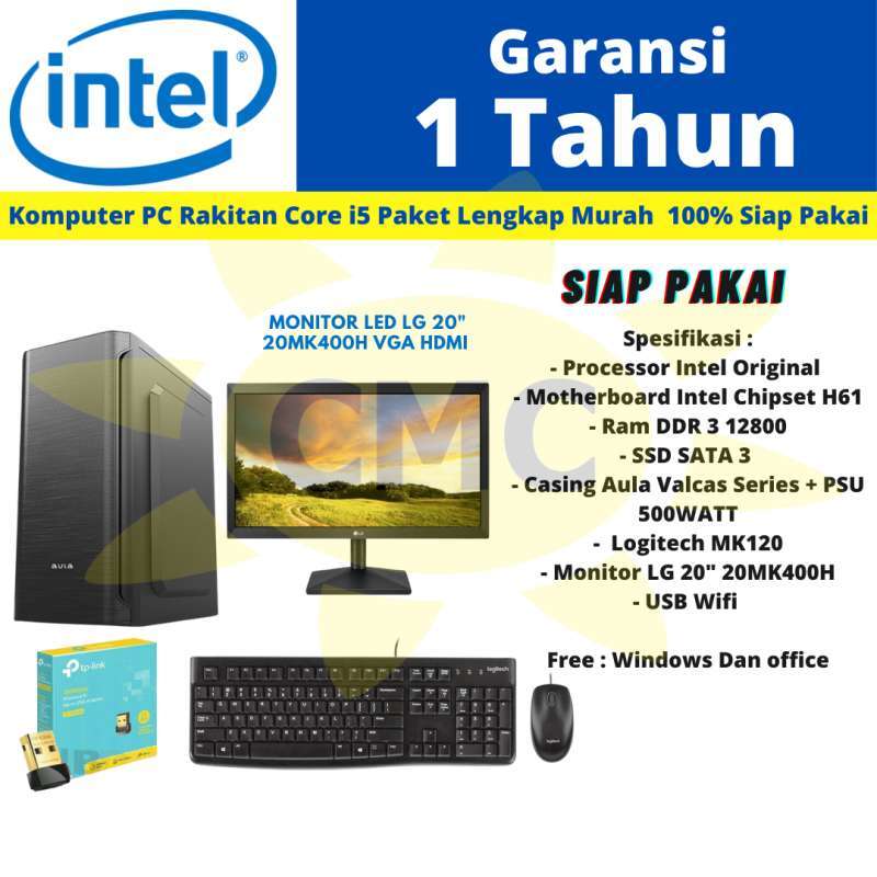 Jual Komputer Pc Rakitan Core I5 2400 Paket Murah Siap Pakai 100% ...