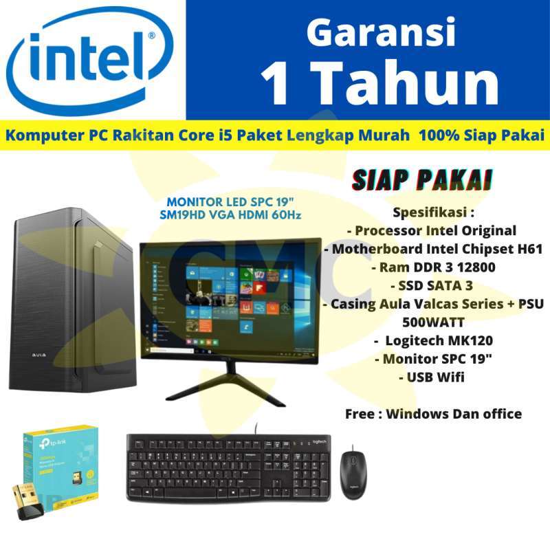 Jual Komputer Pc Rakitan Core I5 2400 Paket Murah Siap Pakai 100% ...