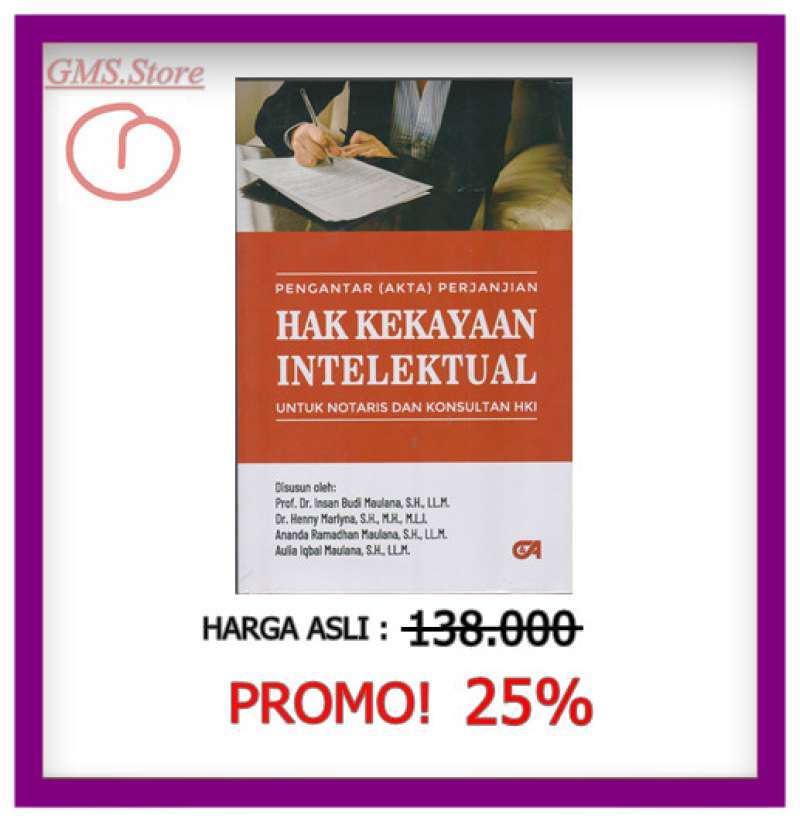 Promo Pengantar (akta) Perjanjian Hak Kekayaan Intelektual U/ Notaris & .... Diskon 23% Di ...