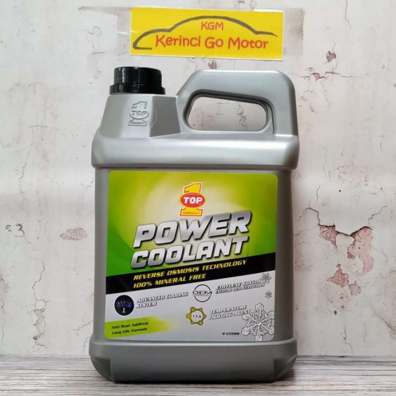 Jual Top 1 Power Coolant 4l - Air Radiator Coolant Hijau Top 1 4l Di ...