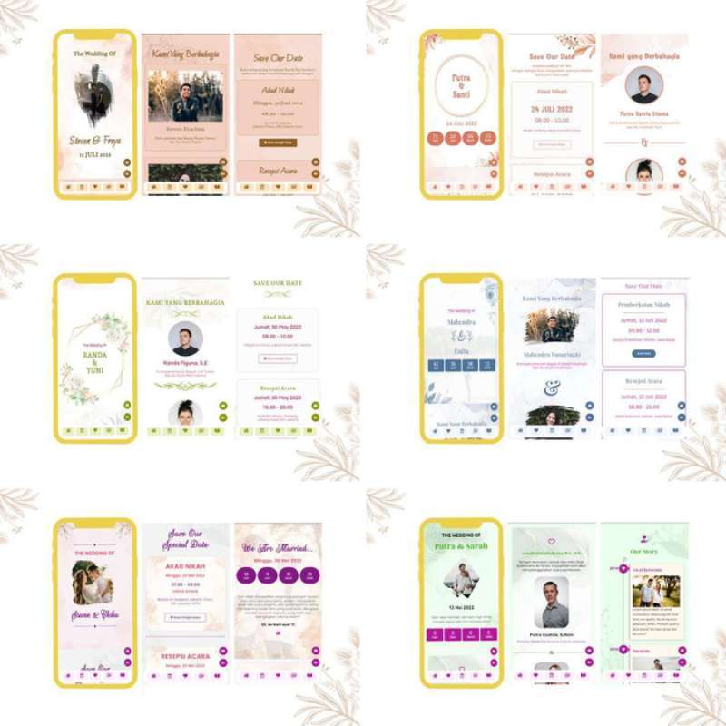 Promo 125 Template Website Undangan Pernikahan Digital Wordpress ...