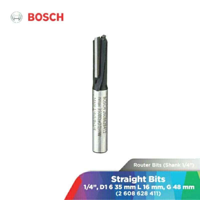 Promo Mata Router Kayu (straight Bits) 6.35mm X 16mm Diskon 23% Di ...