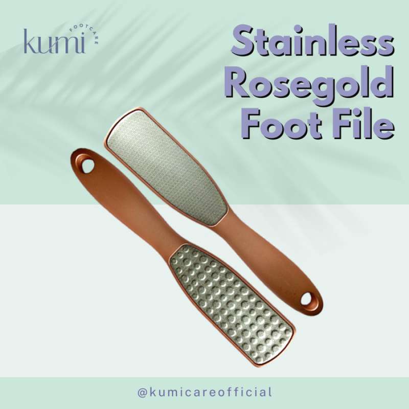 Jual Stainless Foot File Rose Gold / Metal Foot File - Hitam Di Seller ...
