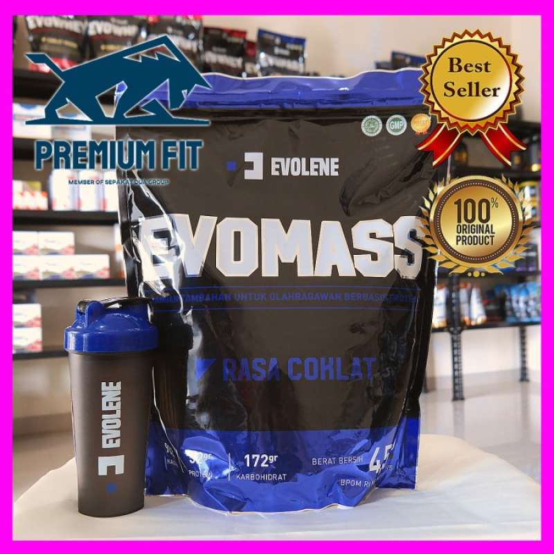 Promo Evolene Evomass Evo Mass Gainer Mass 10 Lbs 10lbs 4500gr 4500 ...