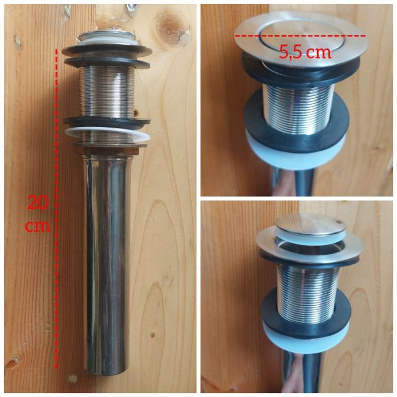 Jual Afur Avur Wastafel Stainless Stell Non Overflow - Model Coin Di ...