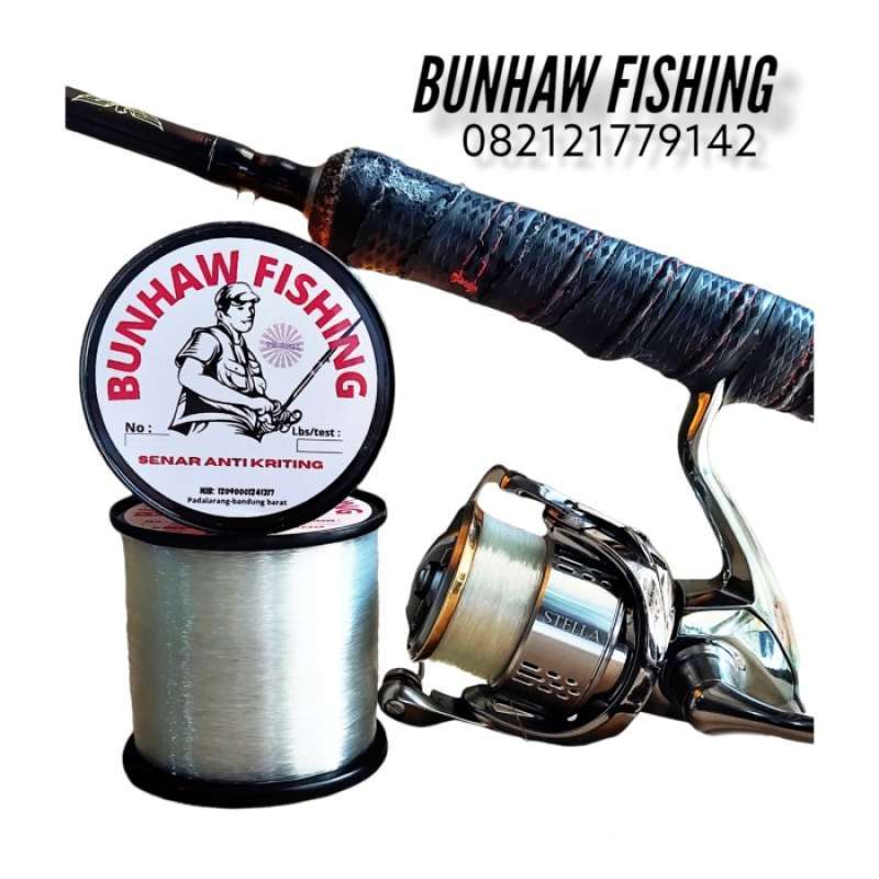 Promo Senar Pancing Bunhaw Pajang 100 Meter - Putih Bening, 0,18mm ...