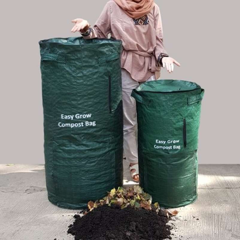 Jual Paket Compost Bag 80 L& Biofad 1kg Komposter Tas Kantong Sampah ...
