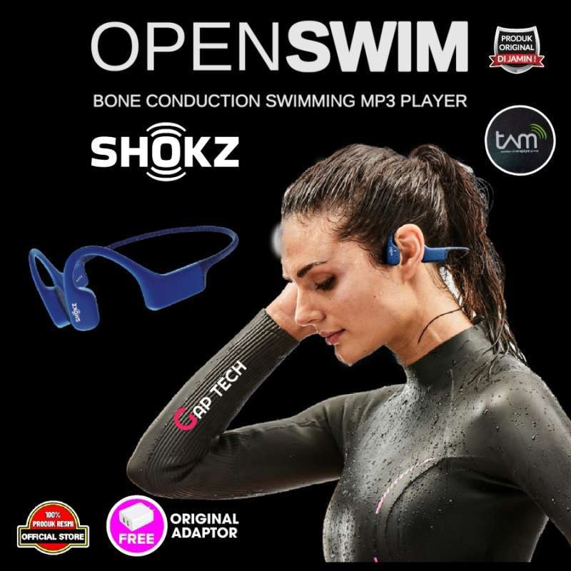 Jual Shokz Open Swim / Openswim Bone Conduction Open-ear Mp3 Swimming ...