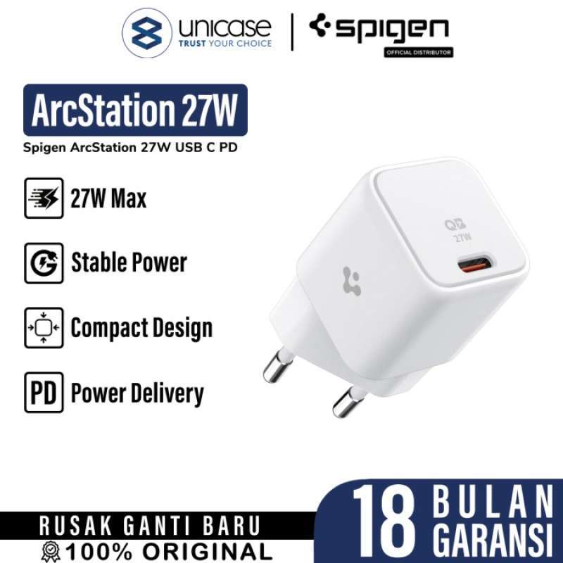 Promo Wall Charger Kepala Adaptor Spigen Powerarc Arcstation 27w Usb C Pd Diskon 23% Di Seller ...