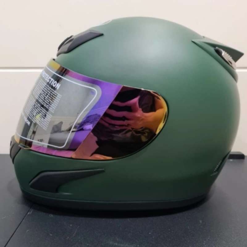 Promo Helm Jpn Full Face Sni Racing Sport Motogp Model Tanduk Hijau ...