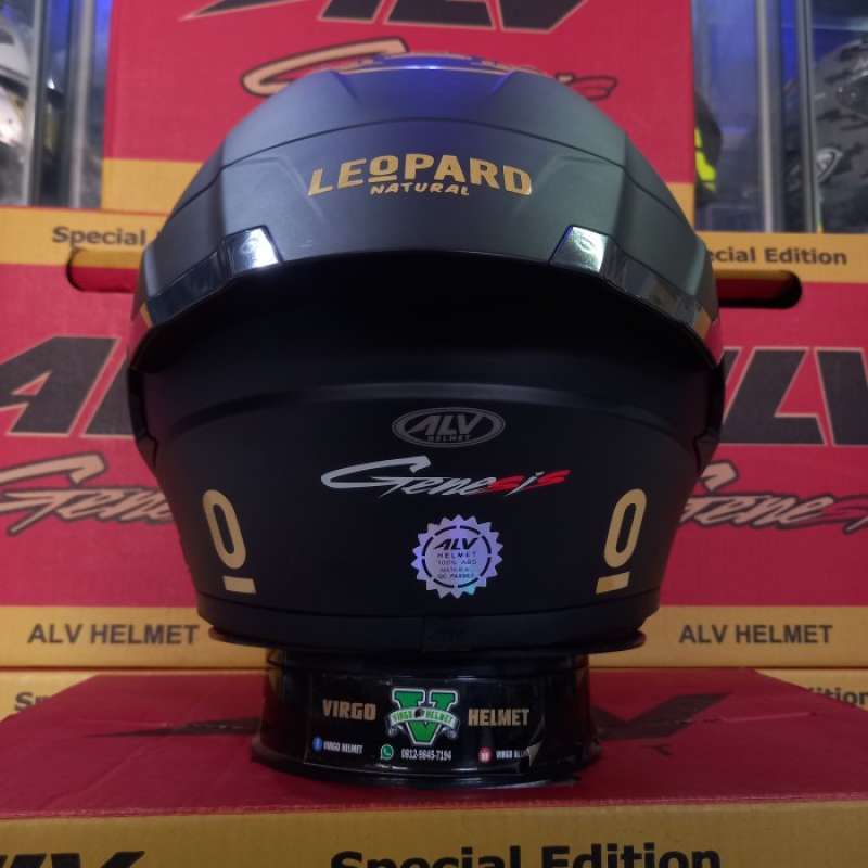 Promo Helm Alv Full Face Genesis Solid Black Doff Paket Ganteng - Dof ...