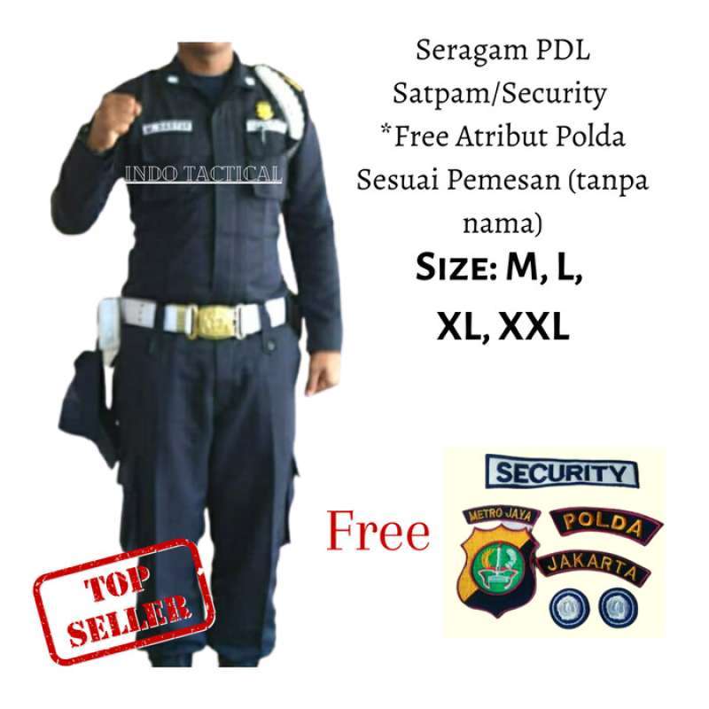 Promo Baju Seragam Pdl Security Free Atribut Polda Sesuai Alamat ...