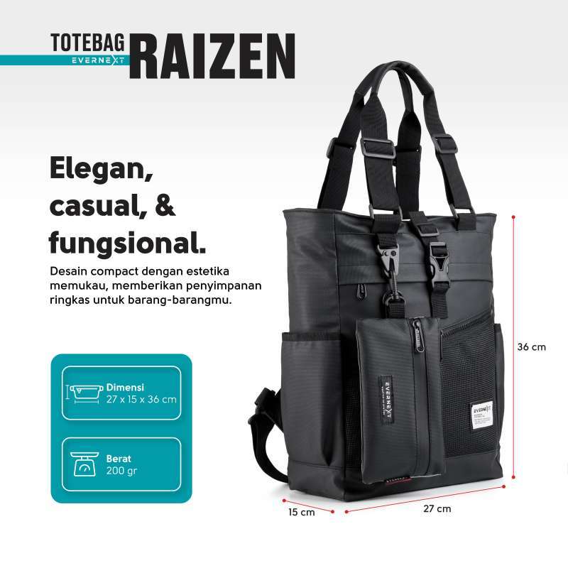 Promo Evernext - Totte Bag Laptop Pria Tas Jinjing Waterproof Tas ...
