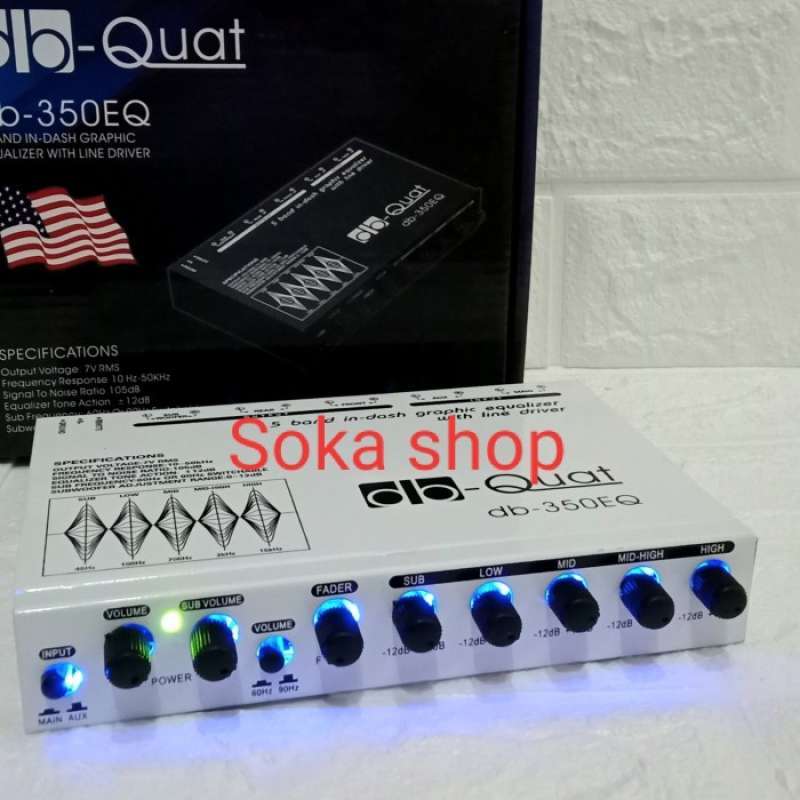 Promo Parametrik Pre Amp Db-quat Db 350eq Equalizer 5 Band Graphic Db ...