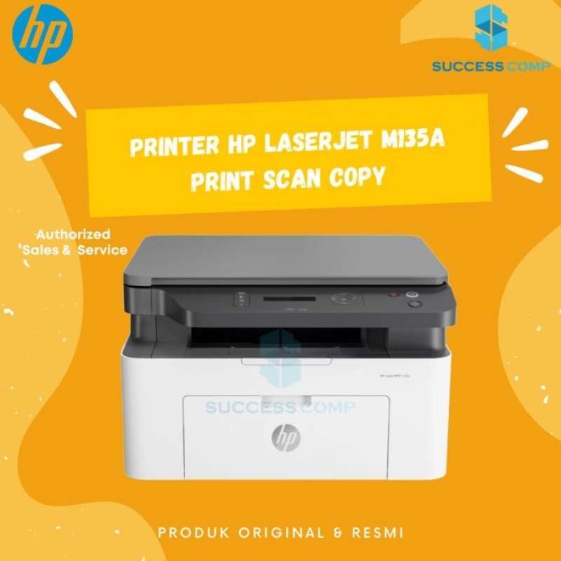 Promo Printer Hp Laserjet M135a Mfp 135a Print Scan Copy Garansi Resmi Diskon 33% Di Seller ...