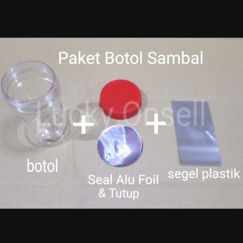 Jual Paket Lengkap Botol Sambal 150ml - Berikut Seal Dan Segel Plastik ... Jual Paket Lengkap Botol Sambal 150ml - Berikut Seal Dan Segel Plastik ...