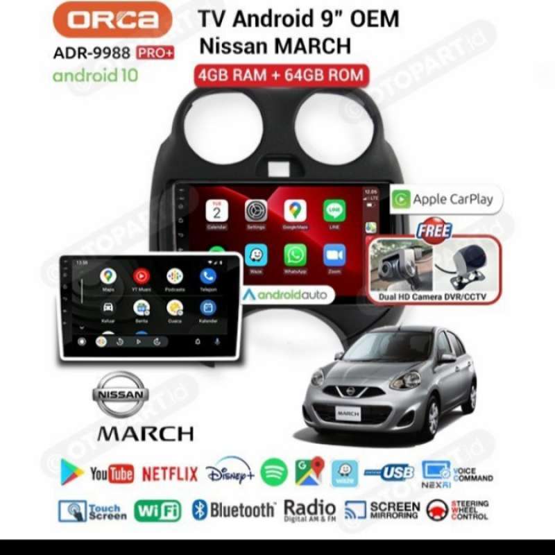 Promo Android Orca Adr-9988 Pro+ Camera Dvr Nissan March Diskon 23% Di ...