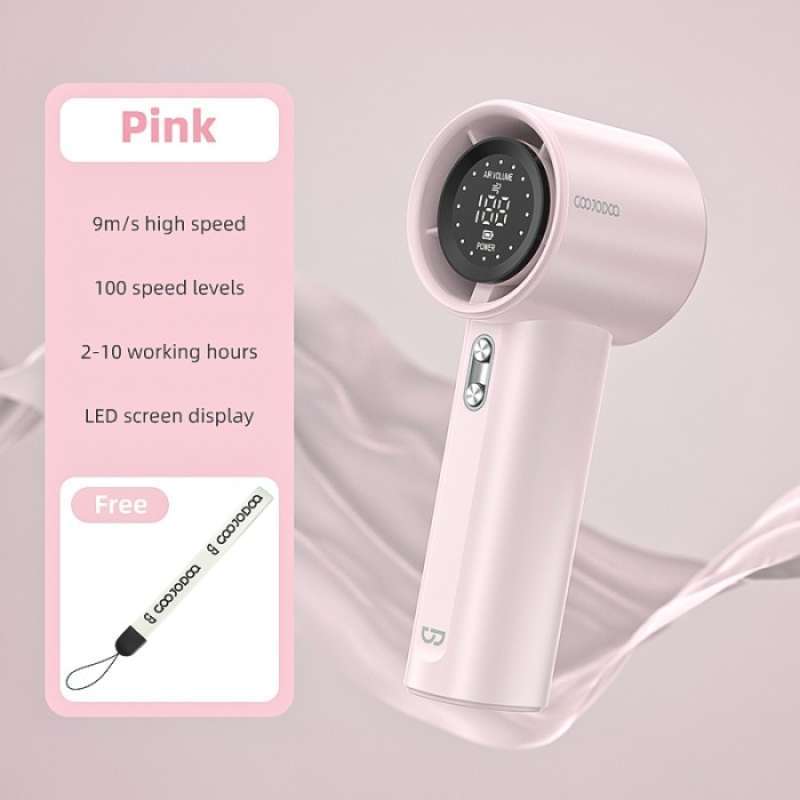 Promo High Speed Turbo Minifan Portable Handheld Kipas Brushless - Pink ...