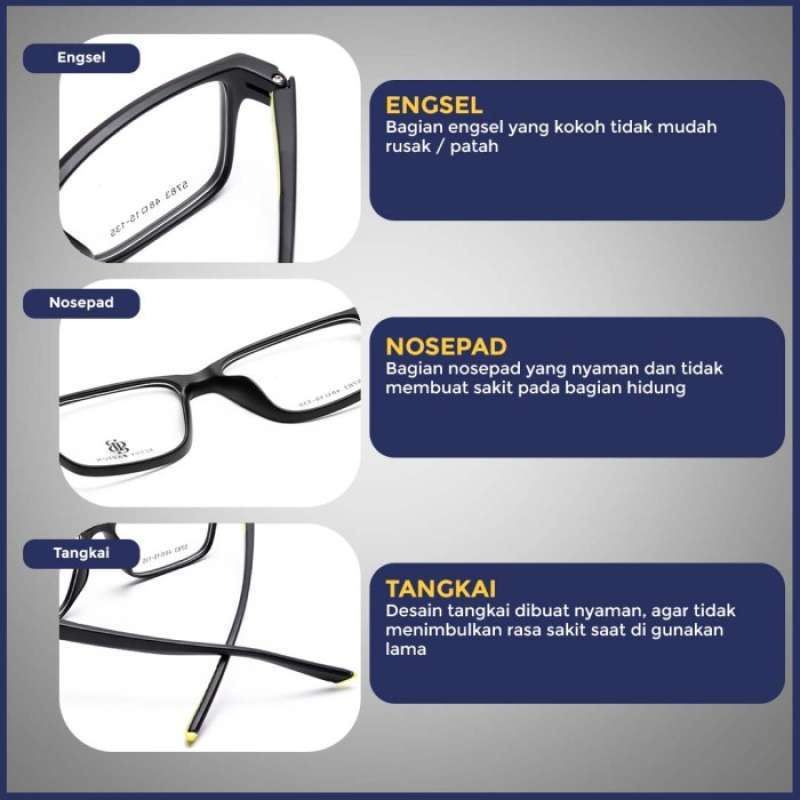 Promo Kacamata Sport Frame Kotak Bahan Tr 90 Lentur Berrybarton 5783 ...