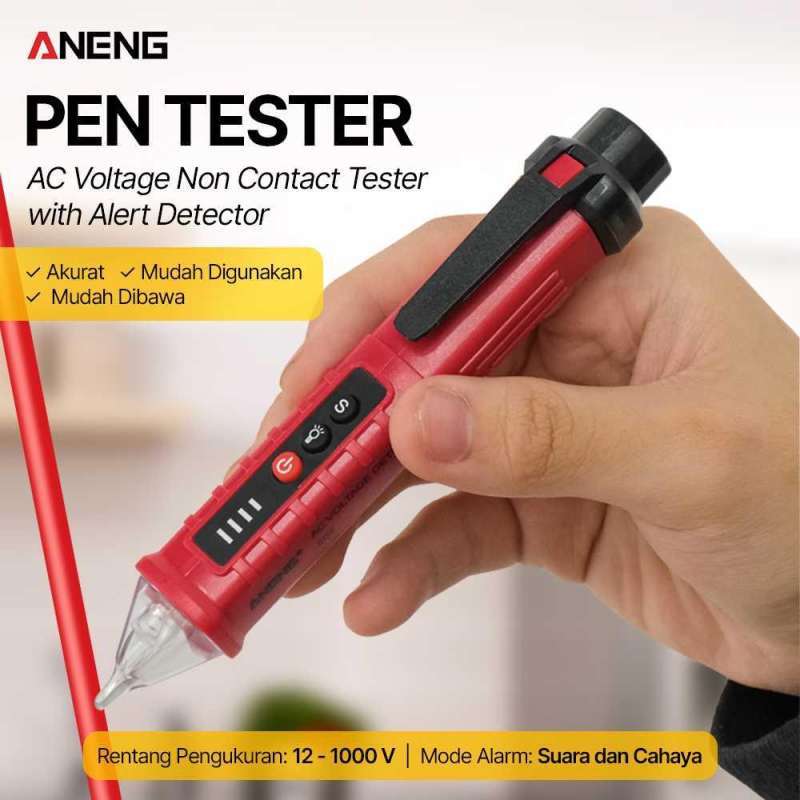 Jual Tespen Tester Non Contact Ac Voltage Alert Detector 12-1000v Vd802 ...