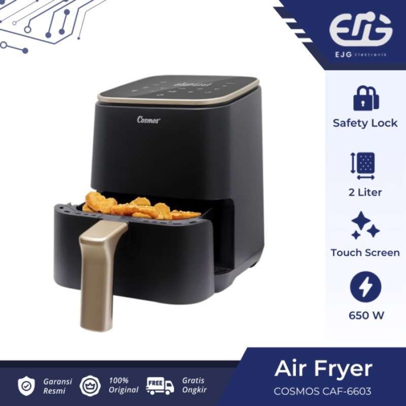 Jual Cosmos Caf6603 Air Fryer 2 Liter 8 Fitur Digital 650 Watt Caf 6603 ...