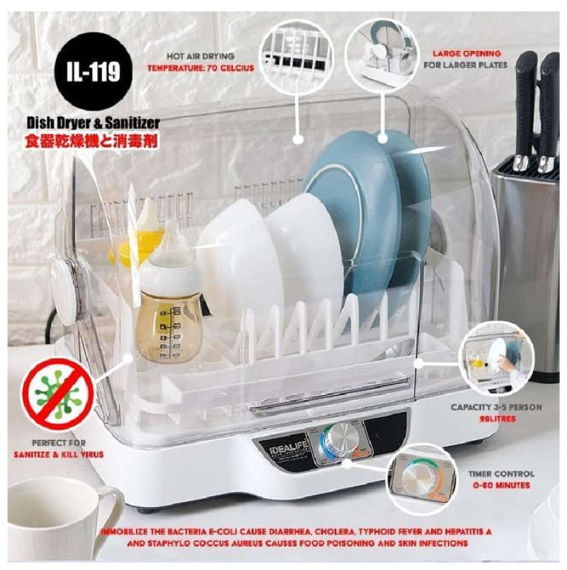Jual Alat Pengering Piring Idealife Sterilizer Dish Dryer Il-119 Di Seller Circlet - Cengkareng ...