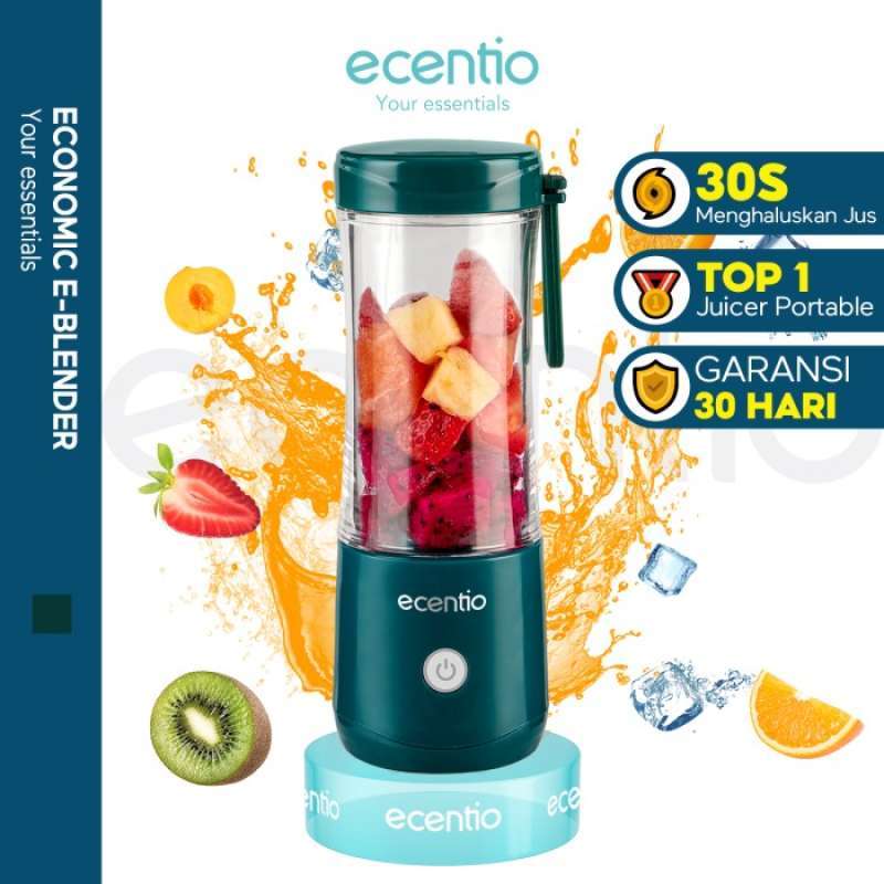 Jual Ecentio Blender Juicer Portable Usb Blender 380ml 6 Mata Pisau Di ...