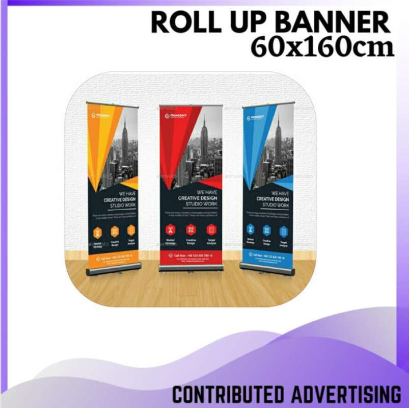 Jual Roll Up Banner + Print Albatros, Rollup Grosir, - Ukuran 60x160 - Rangka Saja Di Seller ...