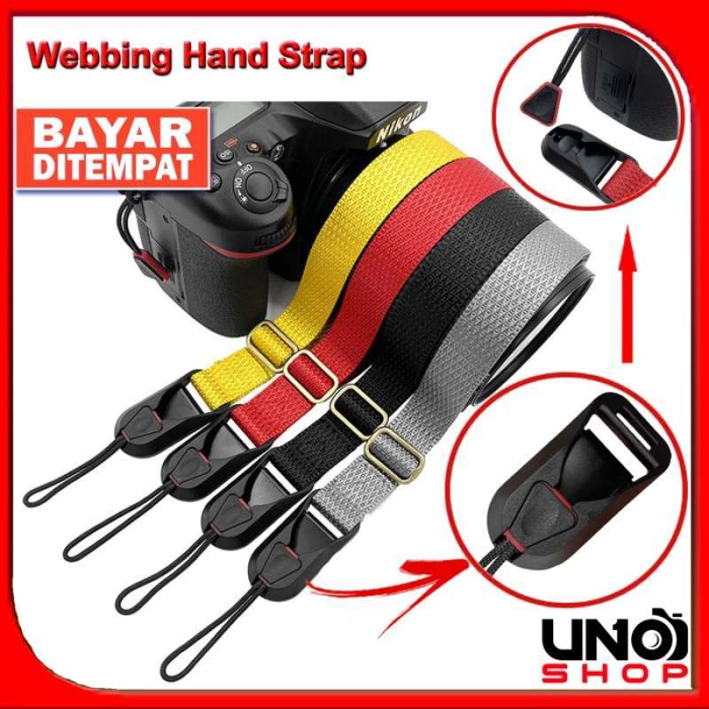 Jual Webbing Hand Strap Quick Release Buckle Wrist Strap Kamera - Abu ...