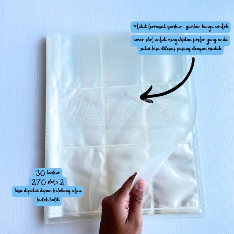 Jual Album Foto Polaroid Cover Transparan Photocard Organizer A4 270 ...