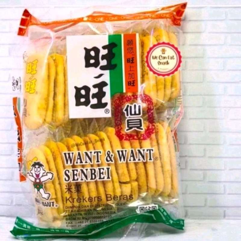 Jual Want Want Rice Crackers Shelly Senbei / Senbei Asin Organik Di ...