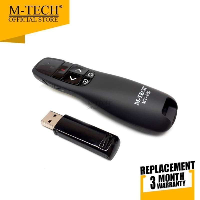 Promo M-tech Laser Pointer Wireless Presenter Mt-800 Diskon 23% Di ...