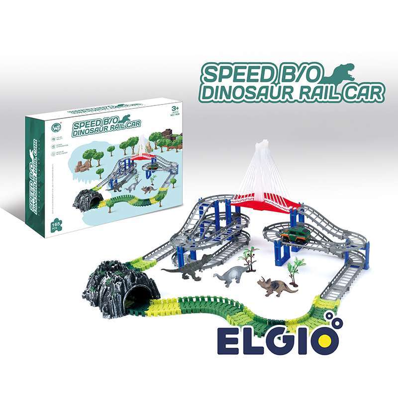 Promo Mainan Mobil Track 250pcs Dinosaurus Railway Trek Diskon 10% Di ...