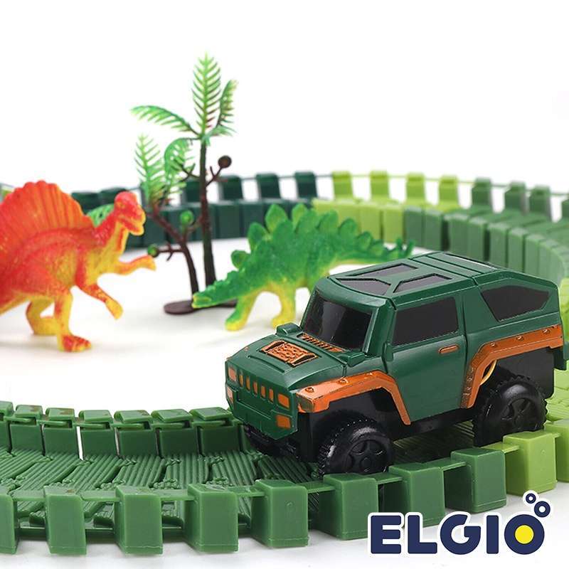 Promo Mainan Mobil Track 250pcs Dinosaurus Railway Trek Diskon 10% Di ...