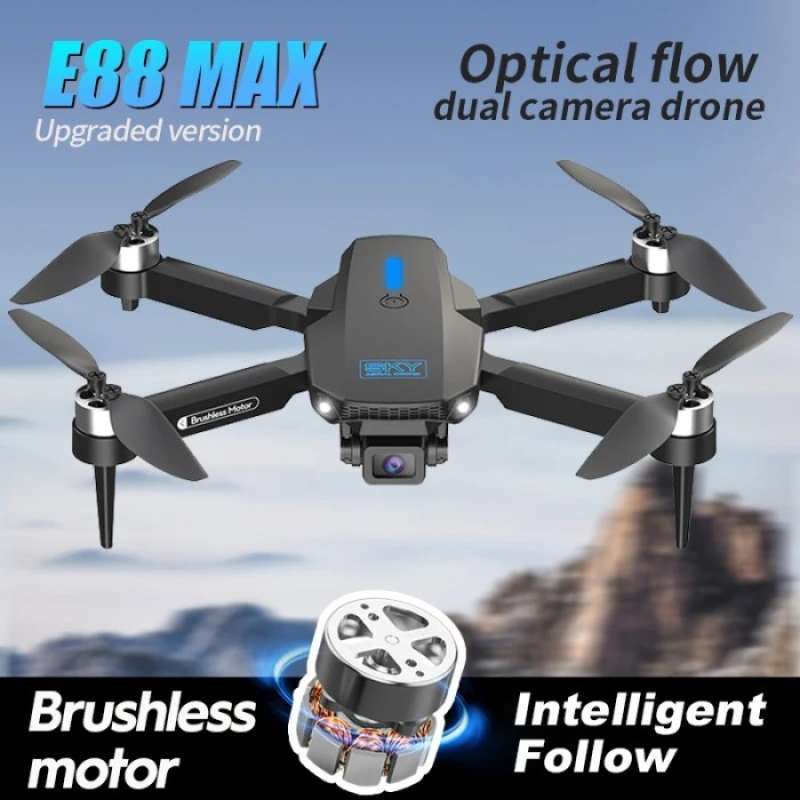 Jual Rc Drone E88 Max Brushless Motor Optical Flow Hd Camera - E88pro 2 Batre Di Seller Circlet ...