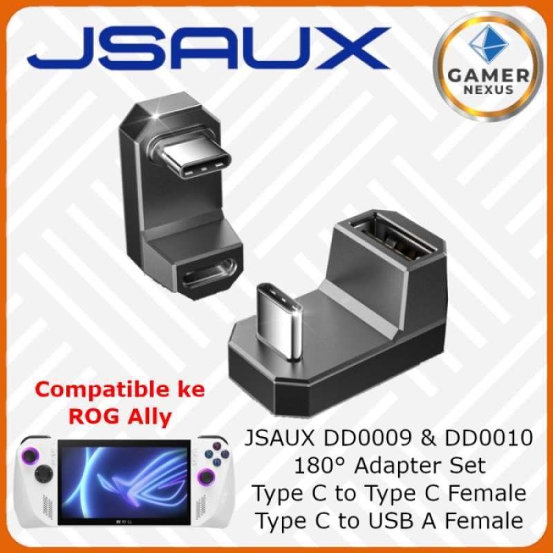 Promo Jsaux Dd0009 180â° Adapter Set Type C To Type C Female Rog Ally ...