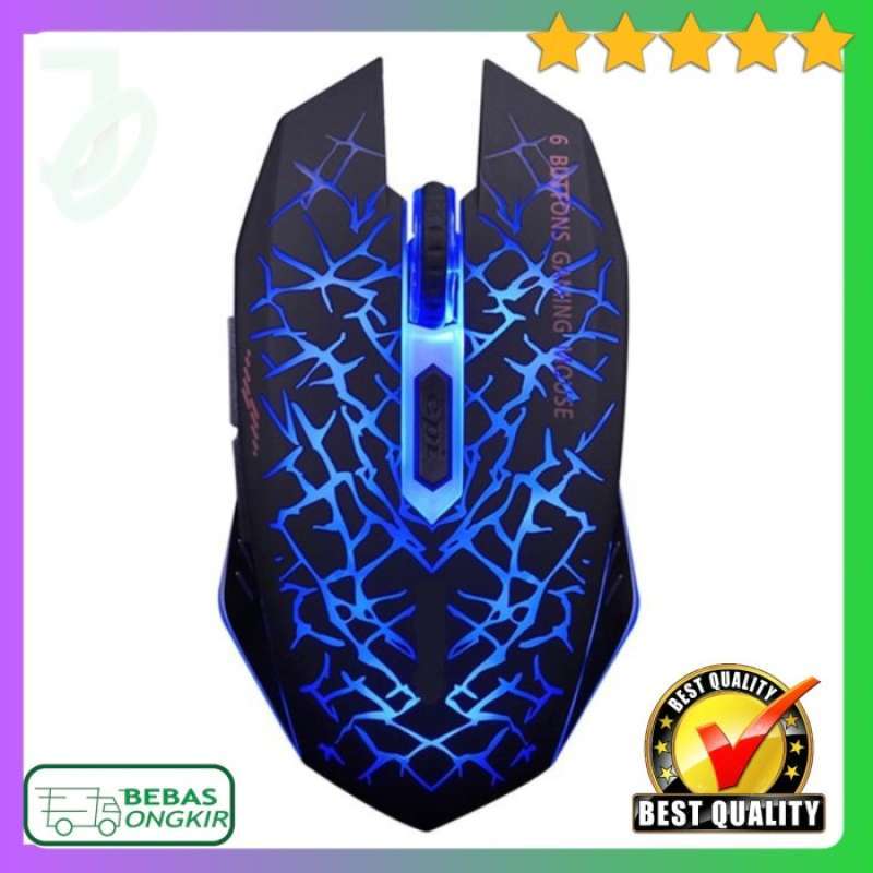 Promo Mouse Gaming Wireless Azzor Silent Akurasi Tinggi 2400 Dpi M6 Diskon 23% Di Seller Lepimu ...
