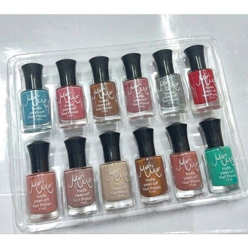 Jual Marimar Nail Polish Peel Off Nude Color 12pcs Di Seller Olive ...