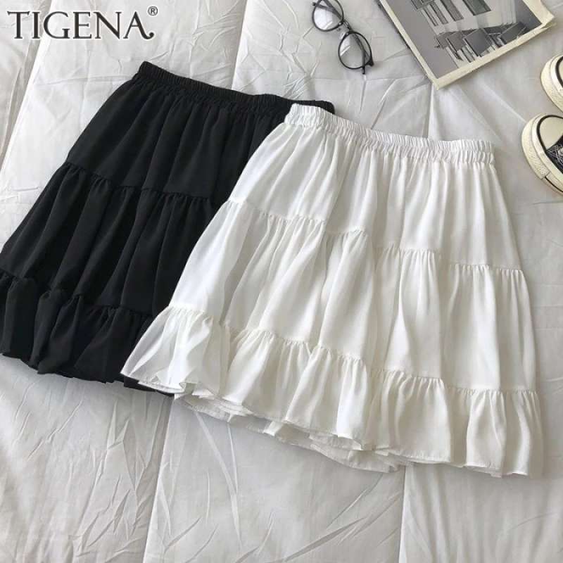 Promo Bawahan Rok Mini Skirt Wanita Rempel Ruffle Susun Katun Terbaru ...