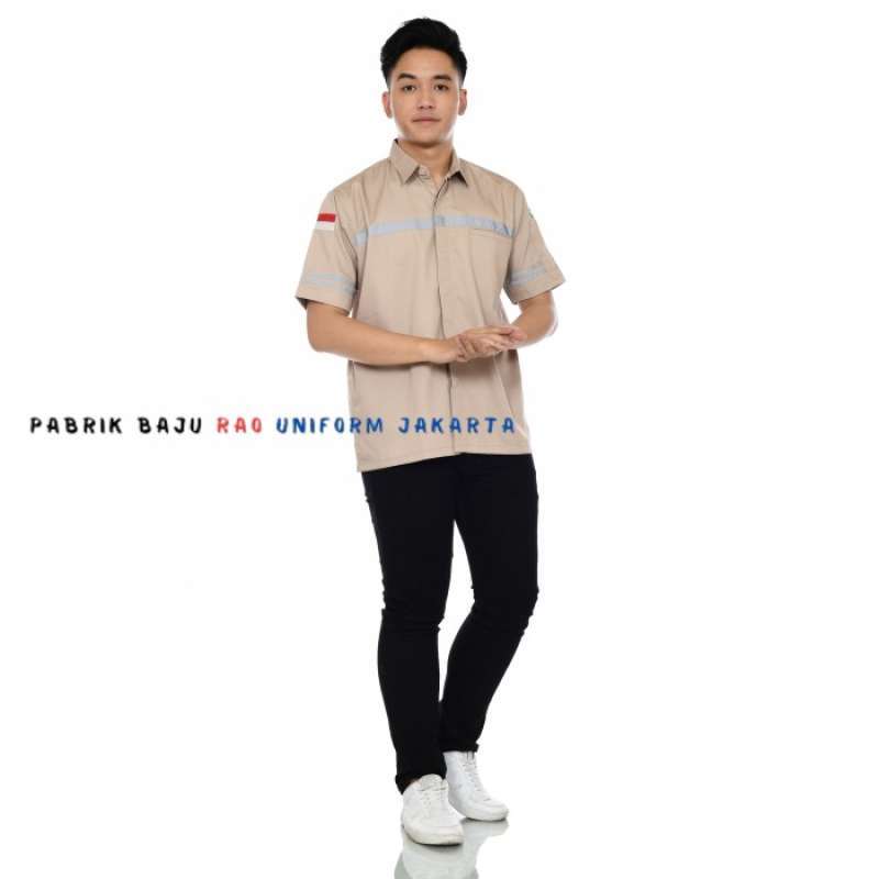 Promo Kemeja Safety K3/baju Kerja Lapangan/kemeja Seragam Pt/seragam ...
