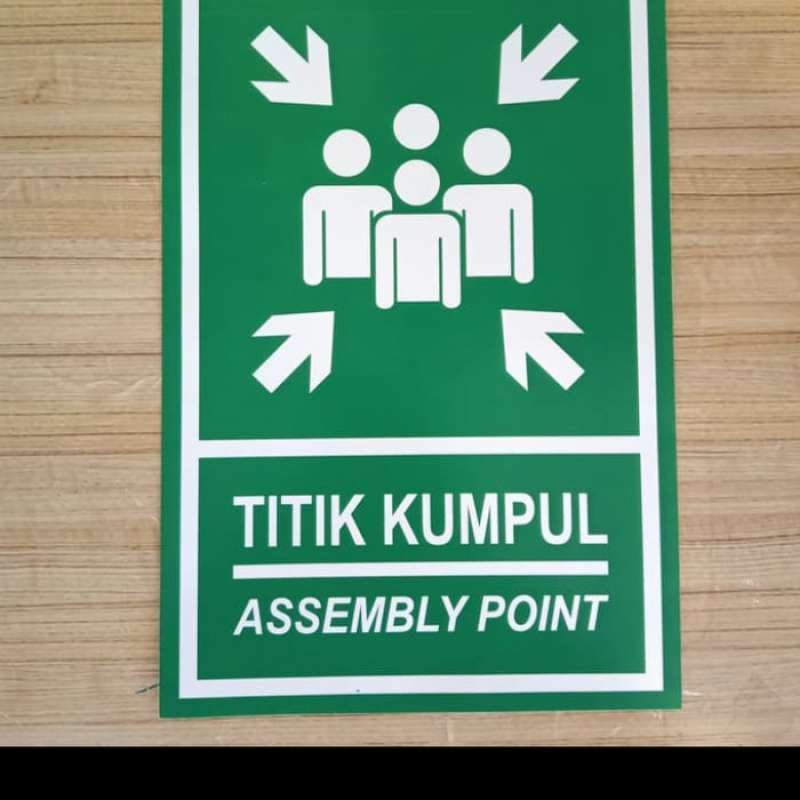 Promo Plat K3 Rambu Safety Titik Kumpul / Assembly Point Uk 30x40cm ... Promo Plat K3 Rambu Safety Titik Kumpul / Assembly Point Uk 30x40cm ...
