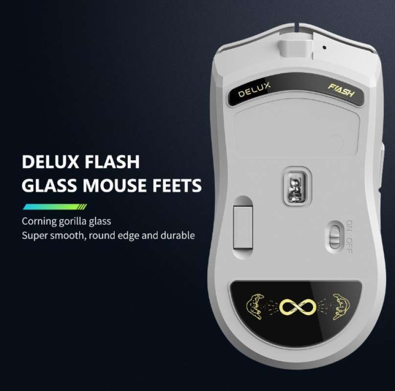 Promo Delux M800 Pro Wireless Gaming Mouse Paw 3395 Sensor - Hitam Diskon 23% Di Seller Mari ...