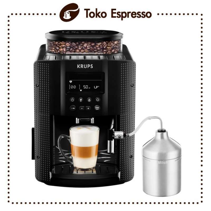 Promo Krups Automatic Bean To Cup Espresso Coffee Maker Ea8160 Black ...