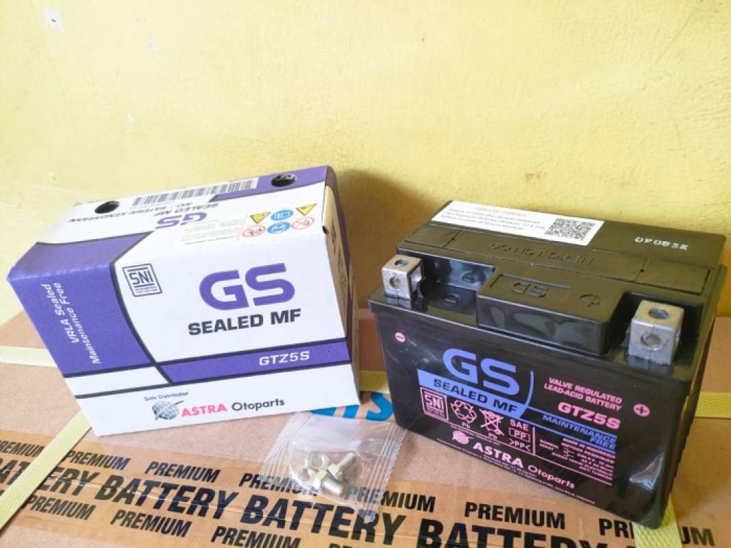 Promo Aki Motor Honda Beat, Vario 110-125 Gtz5s Gs Astra Original Aki Kering A3 Terjamin Diskon ...