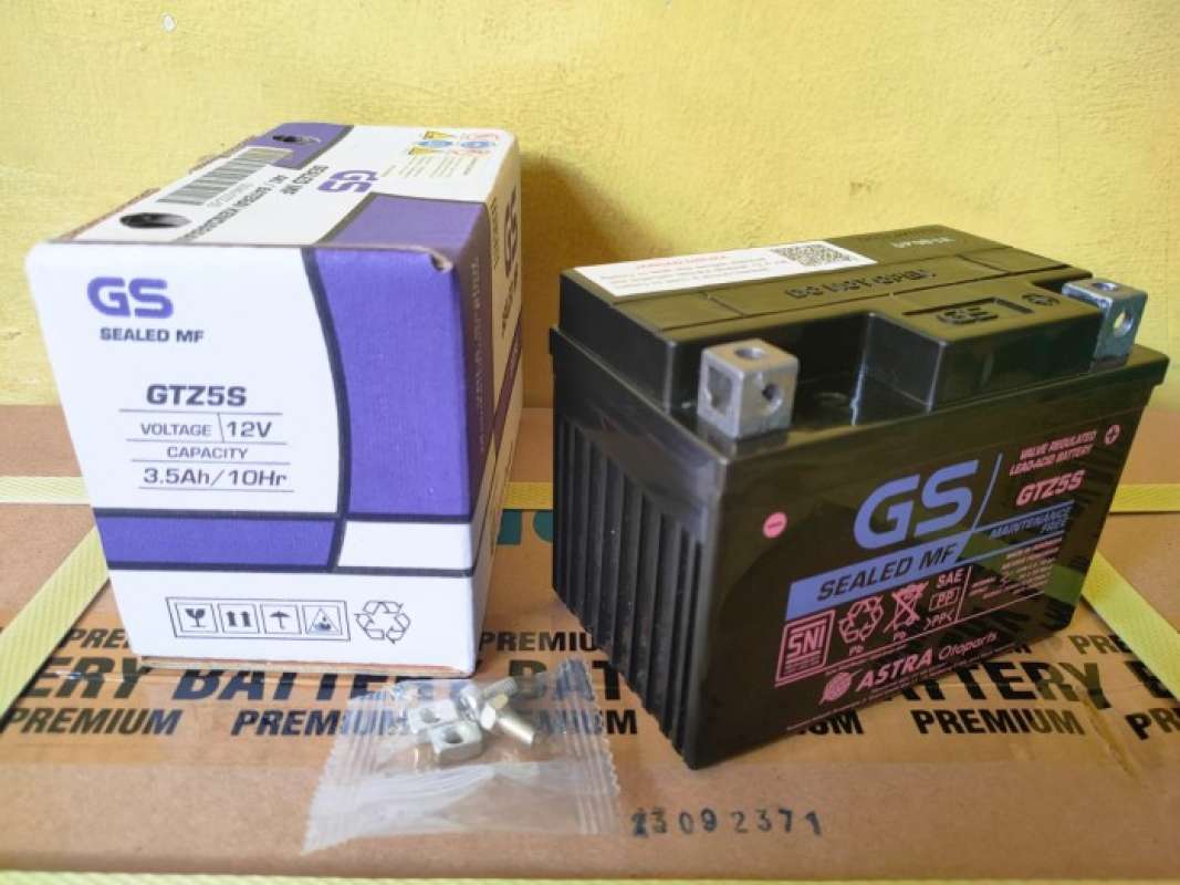 Promo Aki Motor Honda Beat, Vario 110-125 Gtz5s Gs Astra Original Aki Kering A3 Terjamin Diskon ...