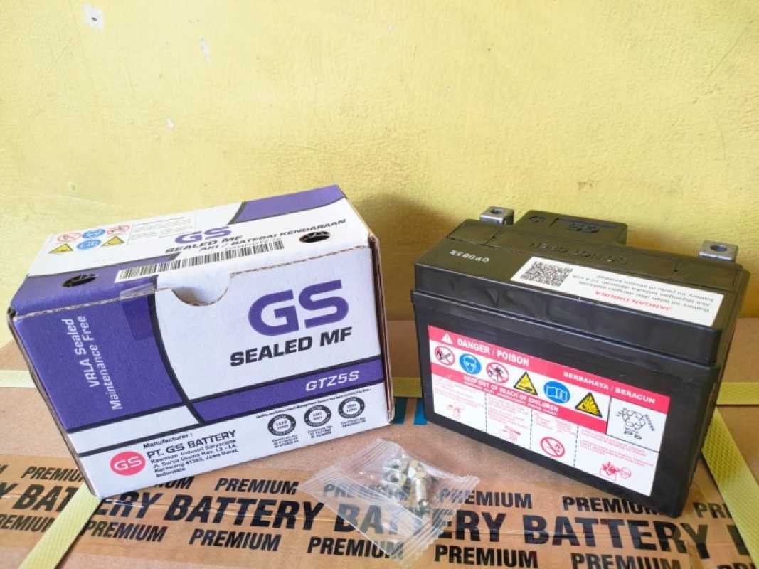 Promo Aki Motor Honda Beat, Vario 110-125 Gtz5s Gs Astra Original Aki Kering A3 Terjamin Diskon ...