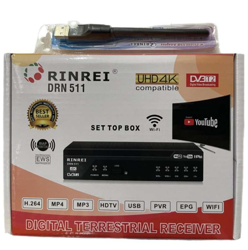 Promo Set Top Box Tv Digital Rinrei 511 C / Stb Rinrei Drn-511c Dvbt2 ...