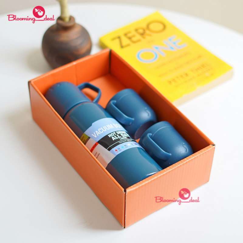 Promo Termos Vacuum Flask Gift Set Hampers 500ml / Termos Cangkir Set ...