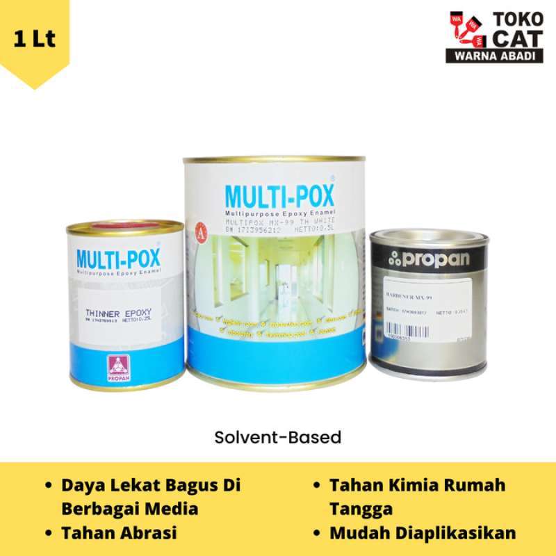 Promo Cat Epoxy Pan Multipox Mx-99 Warna Clear Gloss 1 Liter Set Diskon ...
